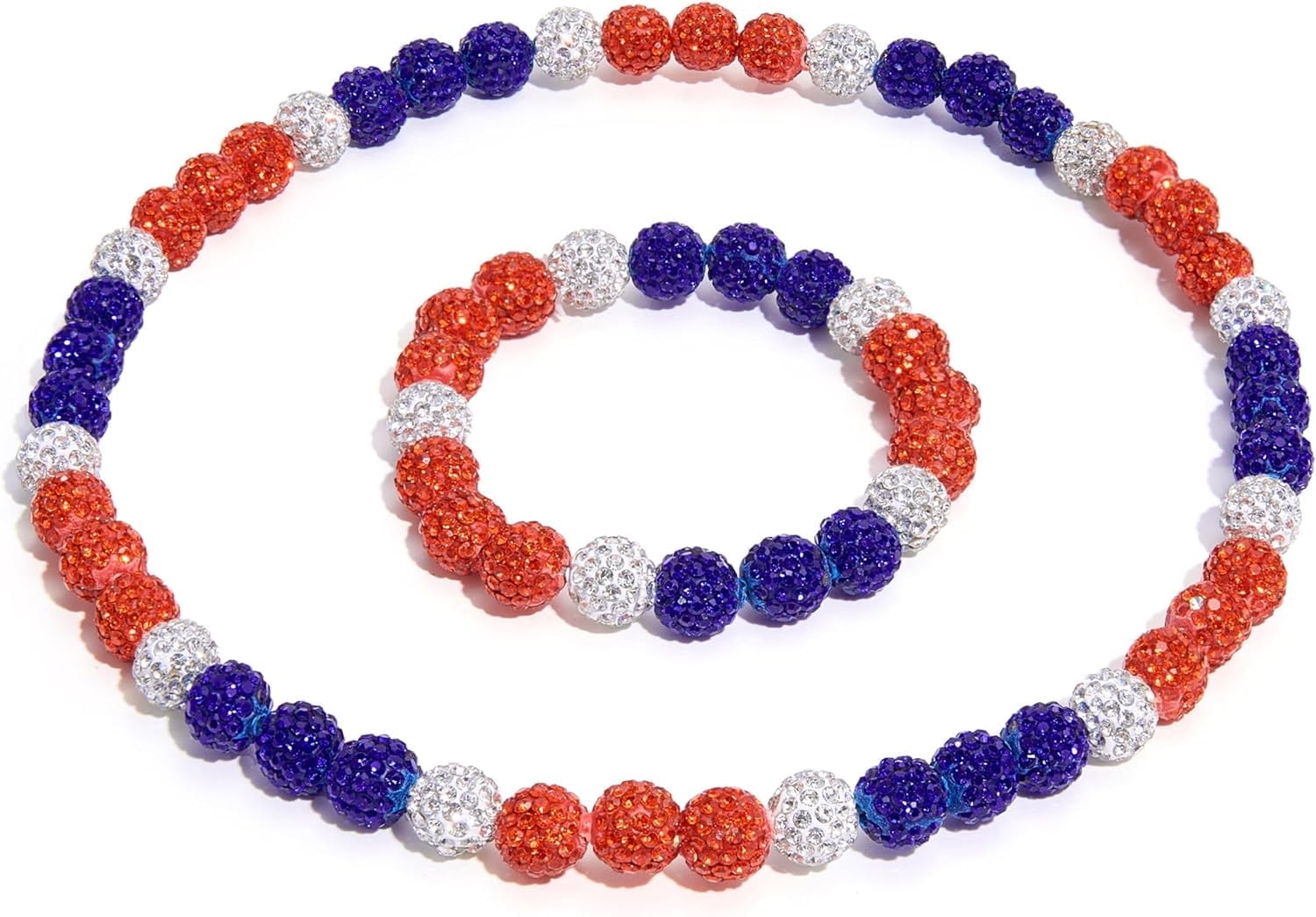 Baseball Necklace 18 Inch Baseball Chain and Bracelet Set Beaded ...