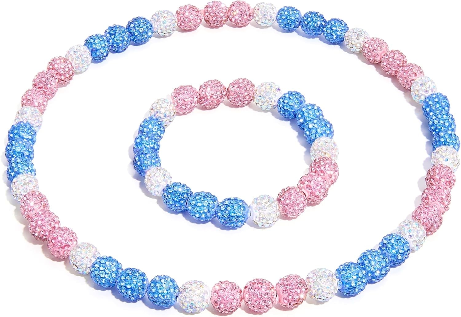 Baseball Necklace 18 Inch Baseball Chain and Bracelet Set Beaded ...