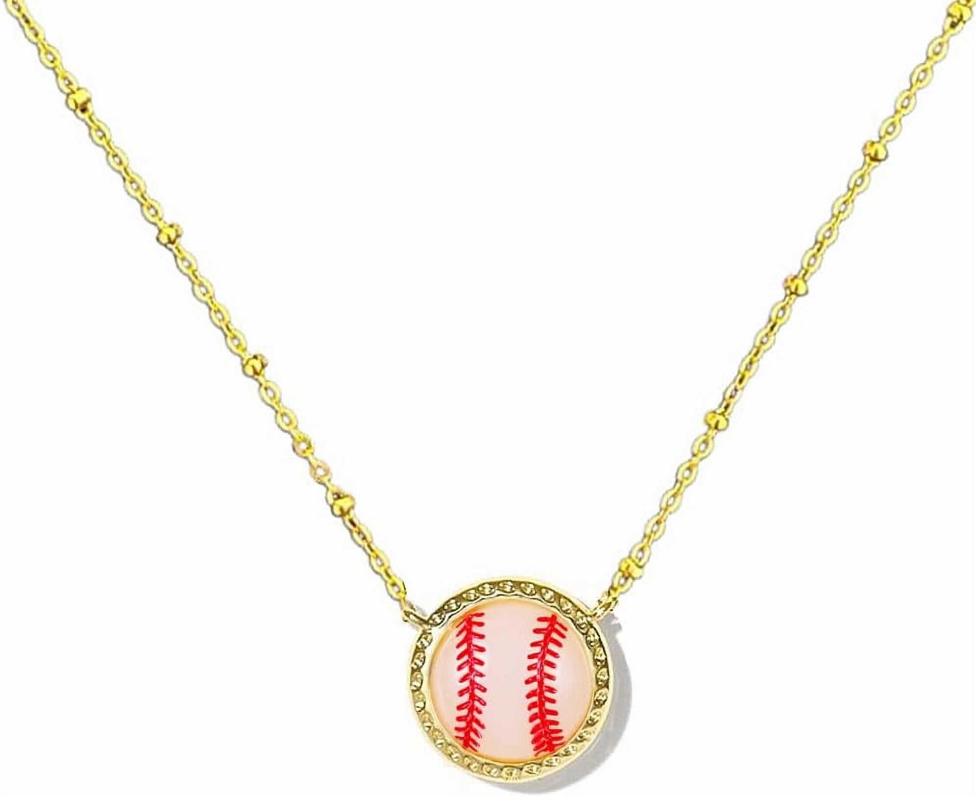 Baseball Necklace Baseball Gifts for Women Mom Team Softball Baseball ...