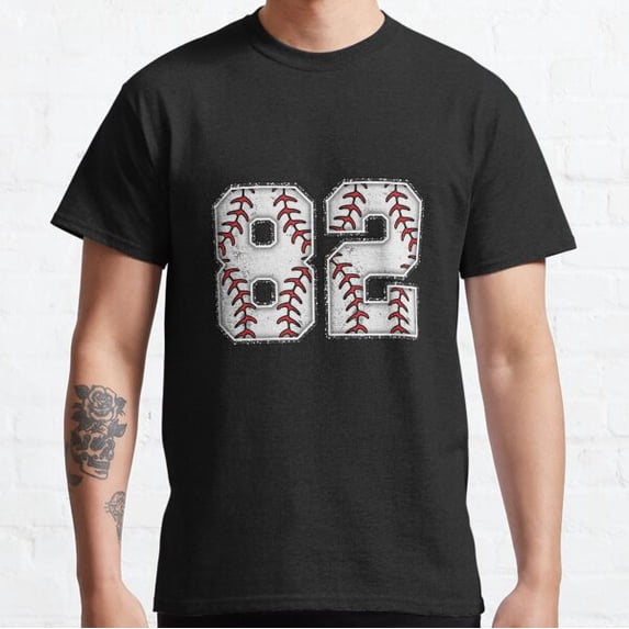 Baseball Number 82 Classic T-shirt - Walmart.com