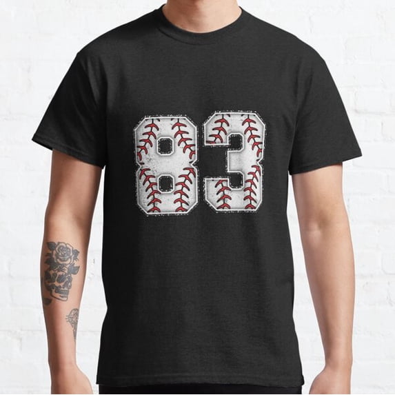 Baseball Number 83 Classic T-shirt - Walmart.com