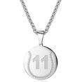 Baseball Number Necklace, 0-99 Jersey Baseball Pendant Necklace for Men ...