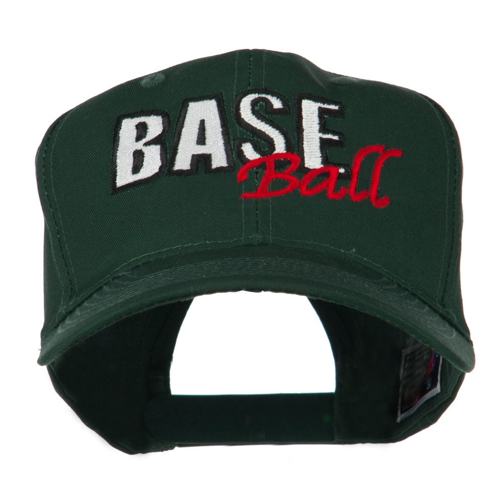 Baseball Outline Embroidered Cap - Green OSFM - Walmart.com