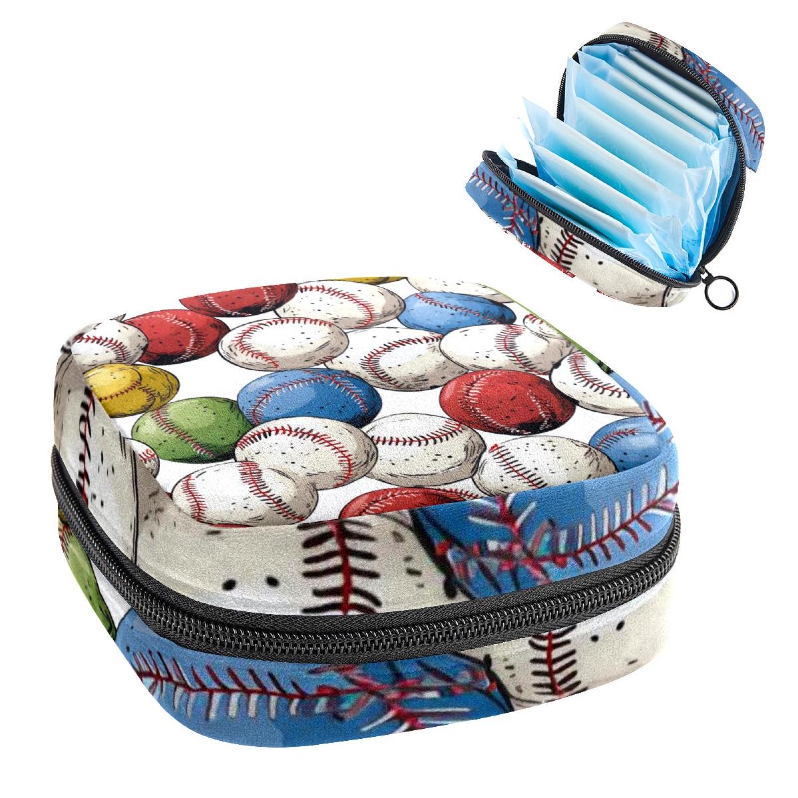 Baseball Pad Bag Storage Organizer Pouch for Menstrual Hygiene Products ...