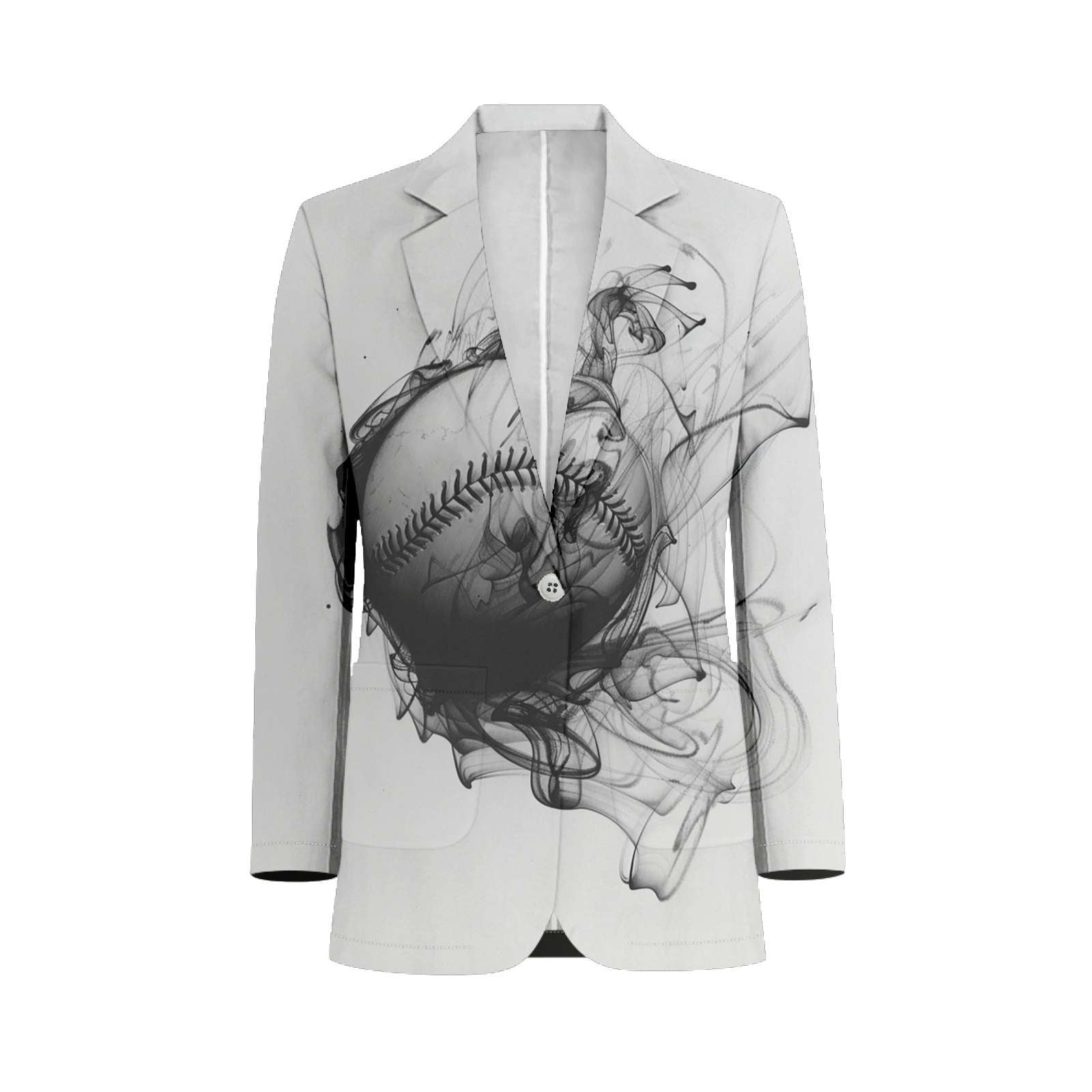 Baseball Paint Explosion Customized Men's Suits full man Shawl Collar ...