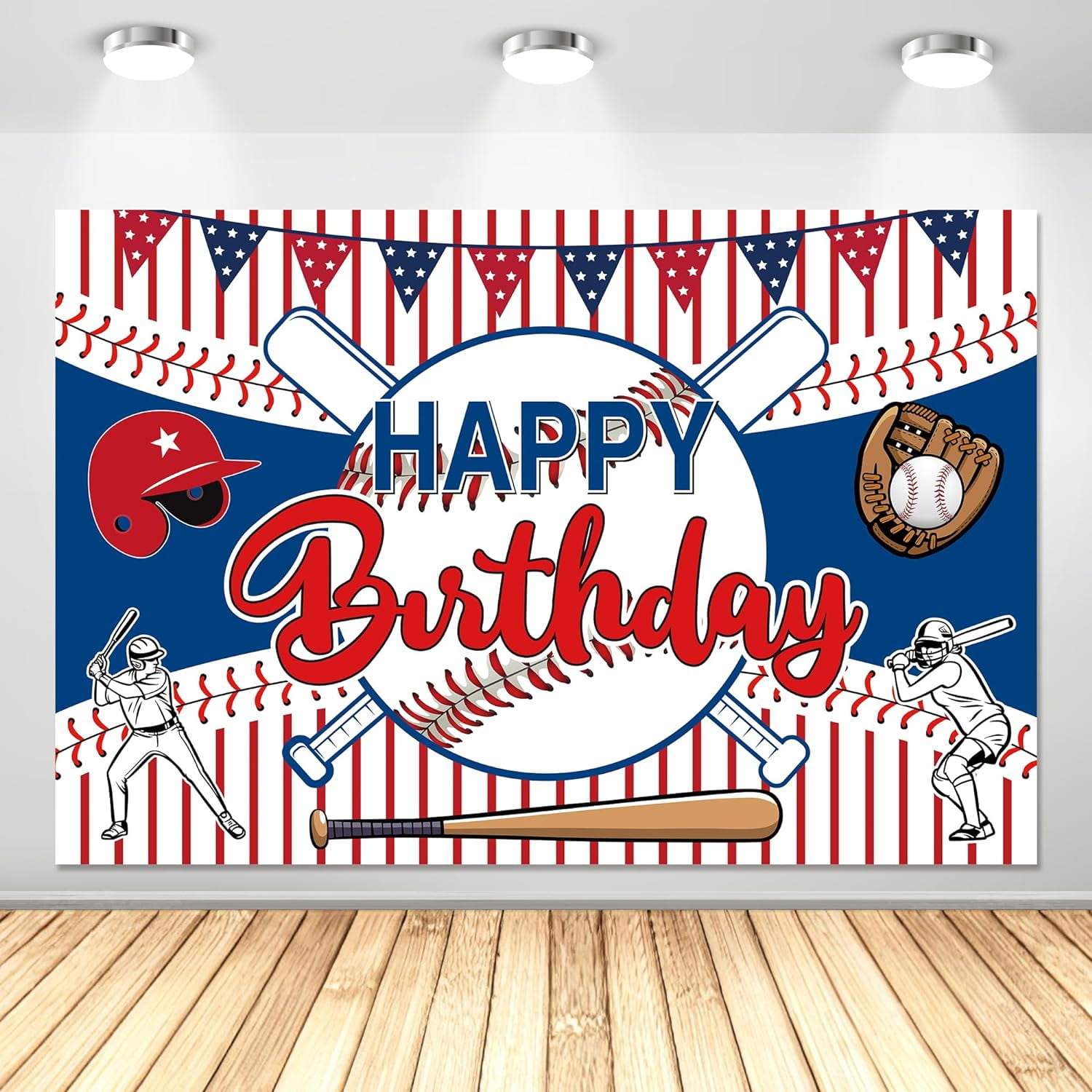 Baseball Party Backdrop Decorations - Baseball Birthday Party ...