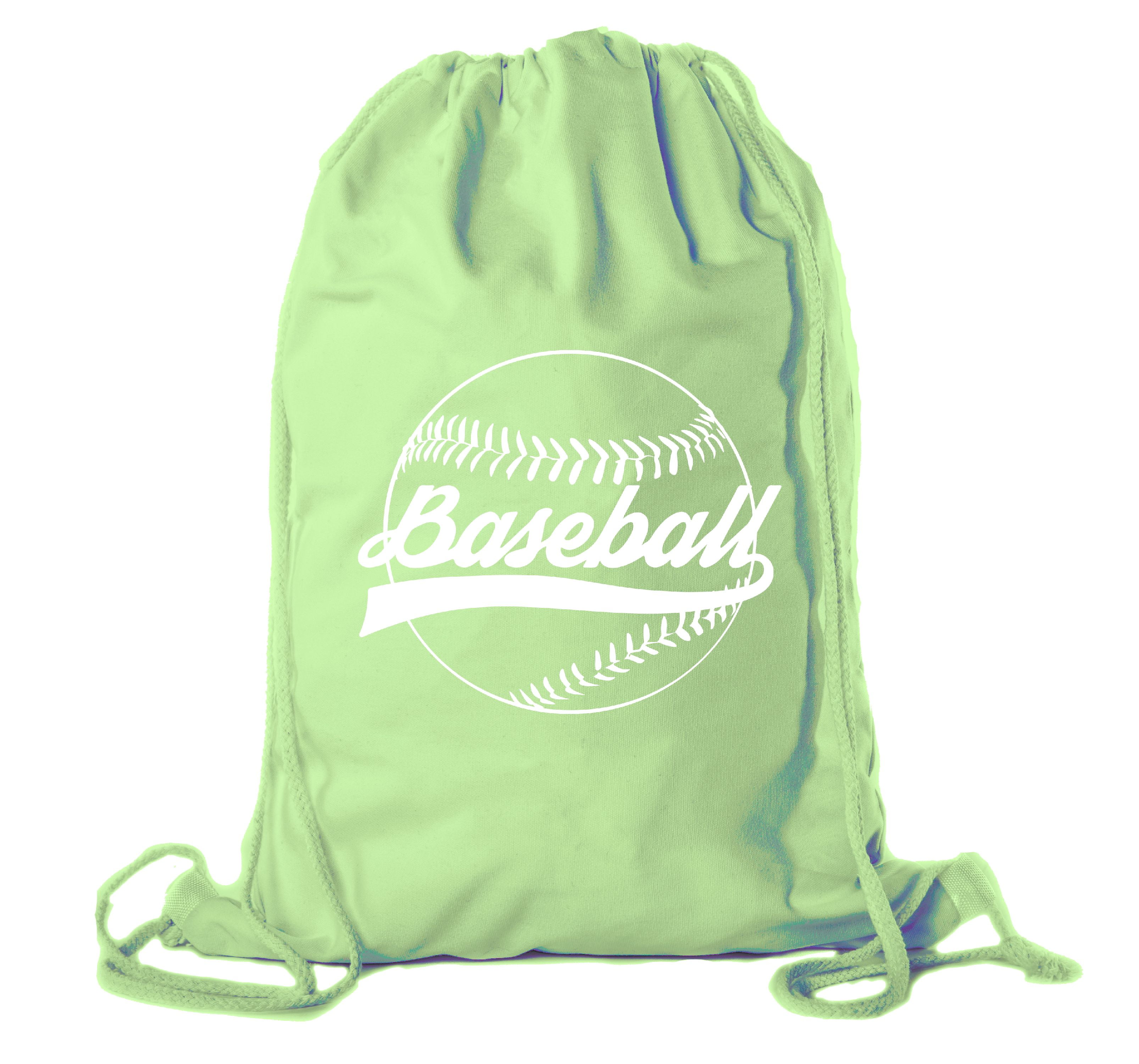 Baseball Party Bags | Baseball Cotton Drawstring Cinch Backpacks for ...