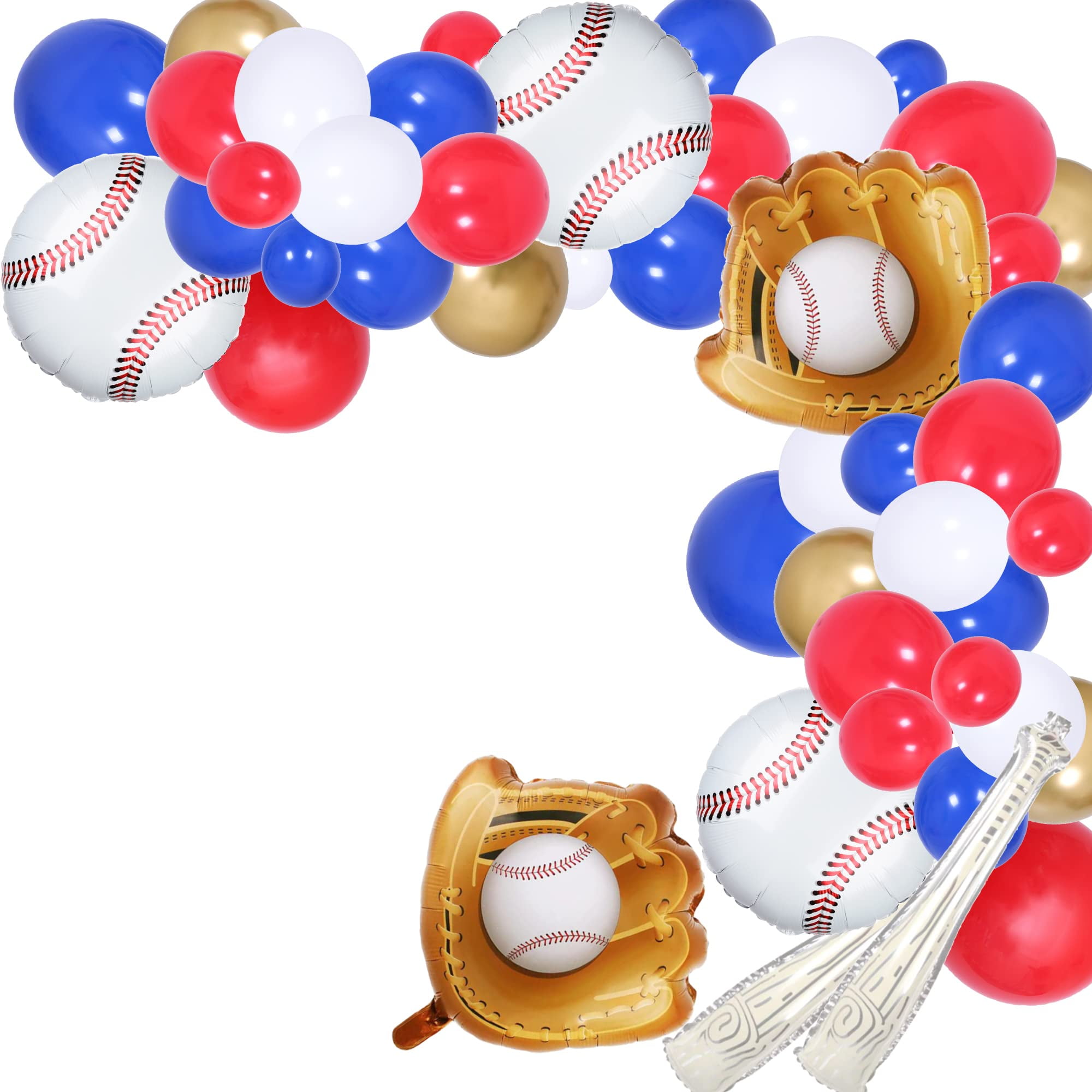 Baseball Party Decorations Balloons - 112 Pcs Arch Kit for Baseball ...