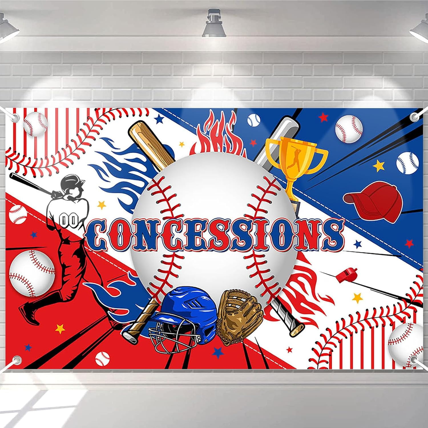 Baseball Party Decorations Banner for Boys Kids Teens Baseball ...
