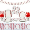 Baseball Party Kit - Plates, Cups, Napkins, Decor, Balloons, Banner ...