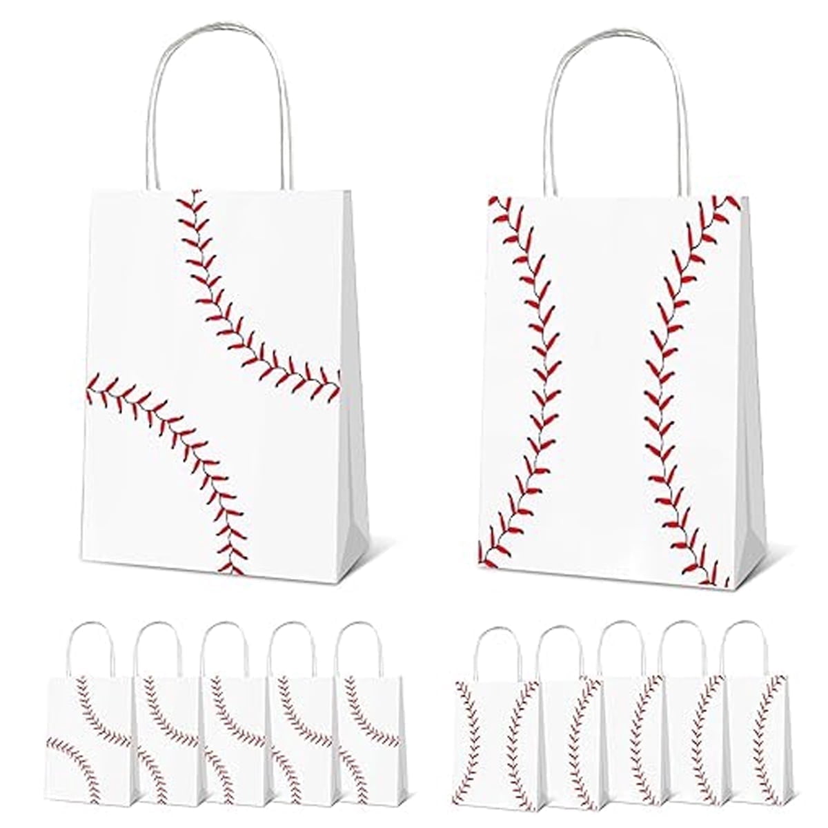 Baseball Party Favor Gift Bags with Handle, 12 Pcs Party Treat Bag for ...