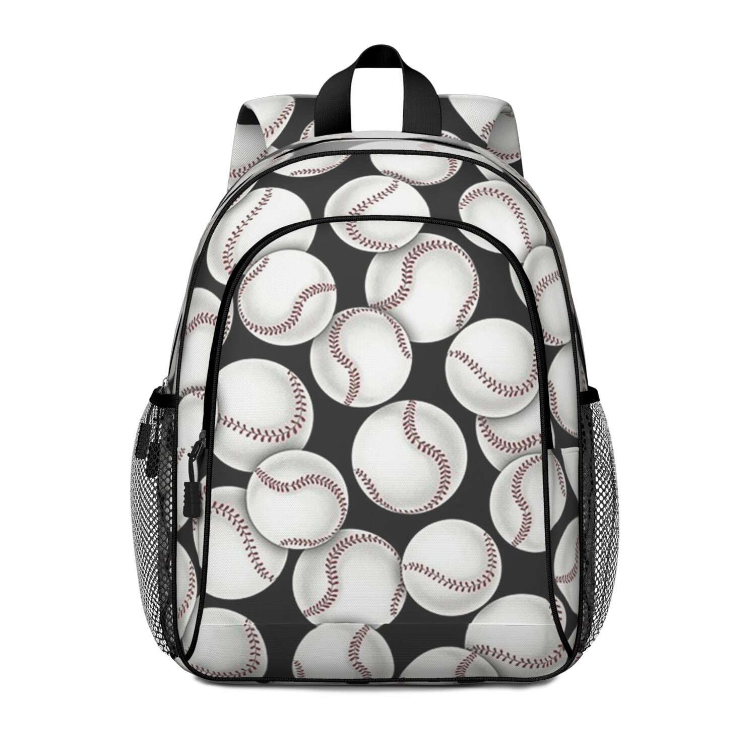 Baseball Pattern Backpack for School,Schoolbag with Adjustable Shoulder ...
