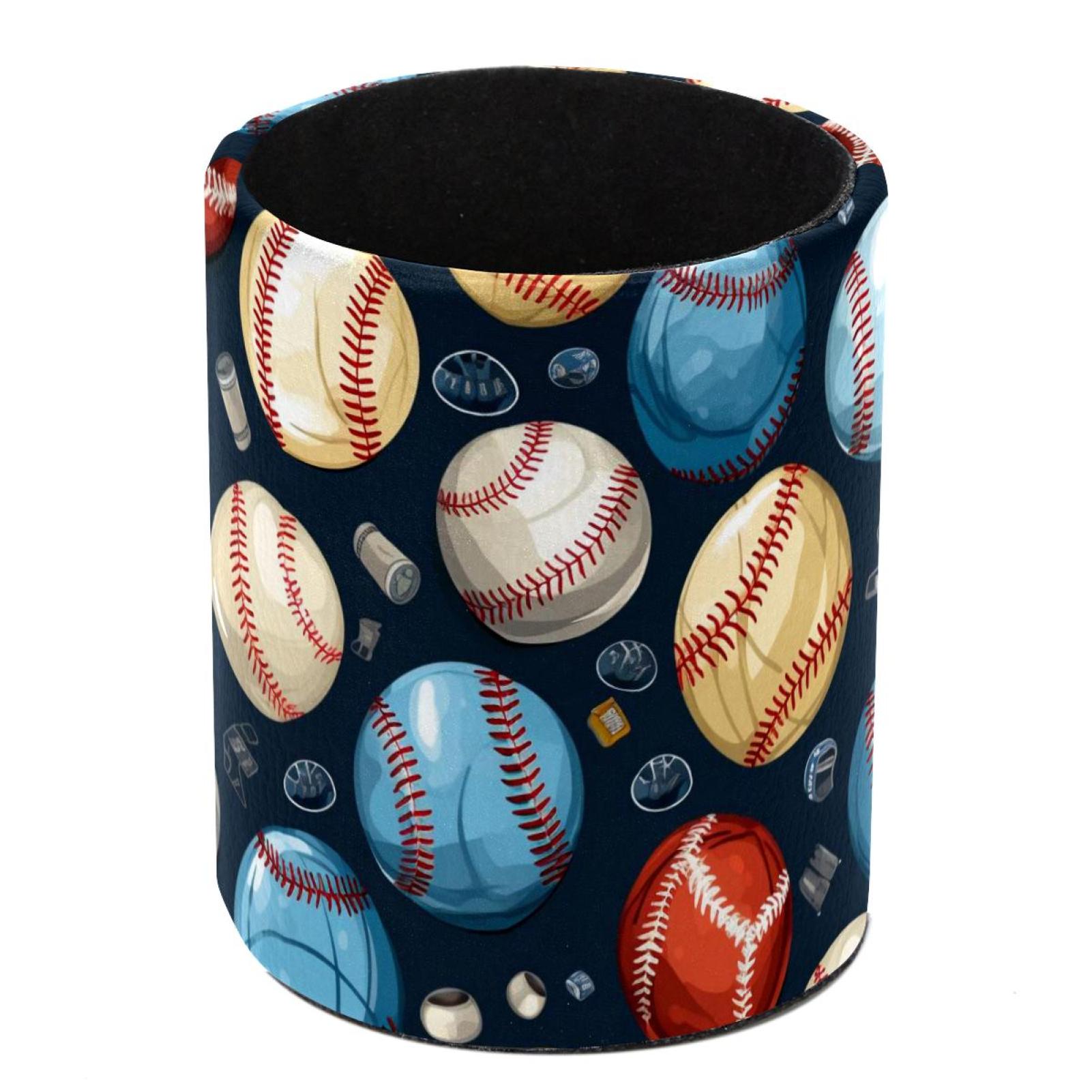 Baseball Pen Pencil Holder for Desk,Desk Pen Holder, Makeup Brush ...