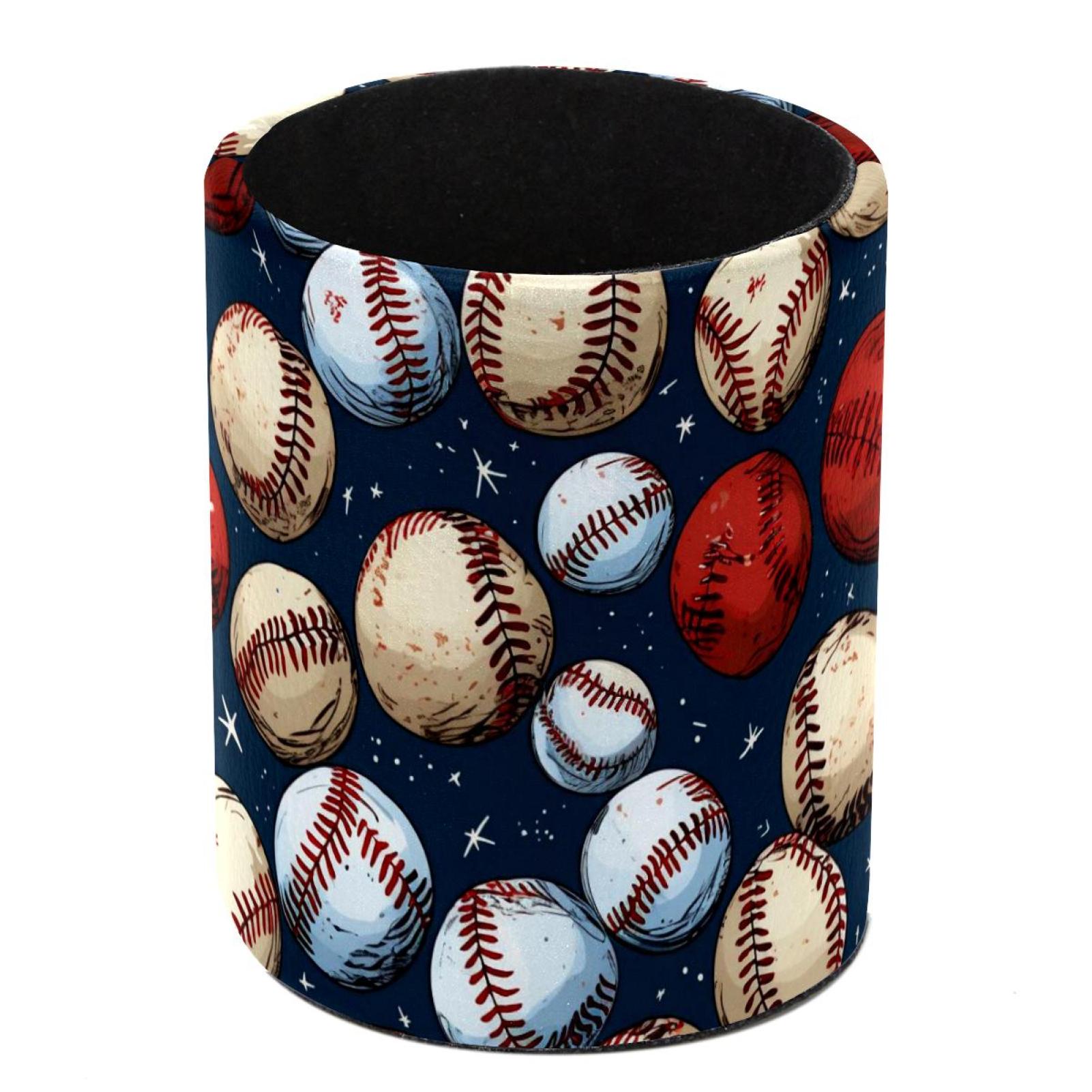 Baseball Pen Pencil Holder for Desk, Desk Pen Organizer Desktop ...