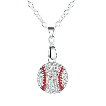 HZMAN Baseball and Baseball Bat Cross Sports Stainless Steel Pendant ...