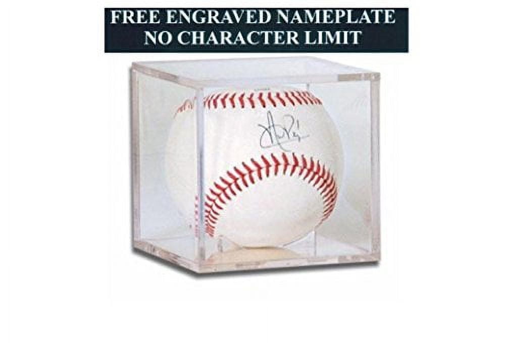 Baseball Personalized Engraved Acrylic Display Case Square - Cube ...