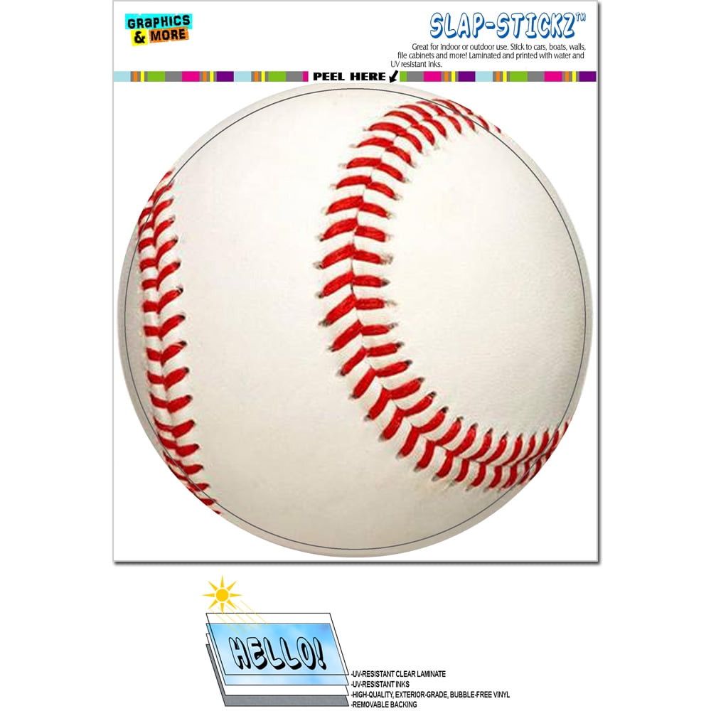 Baseball Picture - Circle SLAP-STICKZ(TM) Premium Sticker - Walmart.com