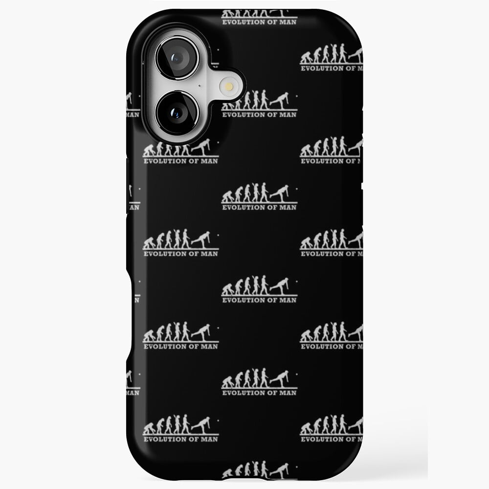 Baseball Pitcher Evolution Funny Gift Phone Case with iPhone 17 to 11 ...