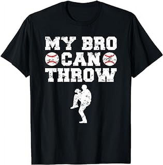 Baseball Pitcher Funny Sister Brother T-Shirt - Walmart.com