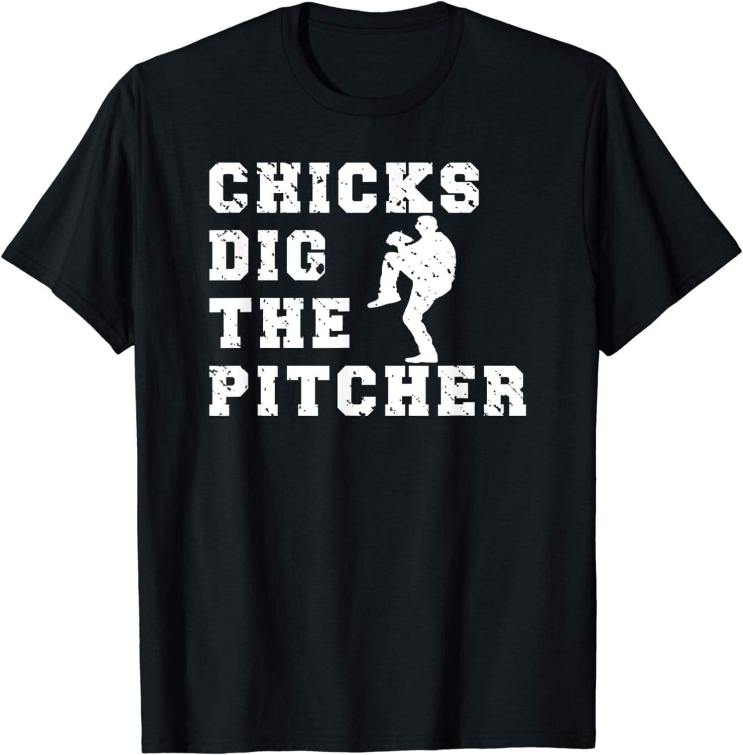 Baseball Pitcher Funny T-Shirt - Walmart.com