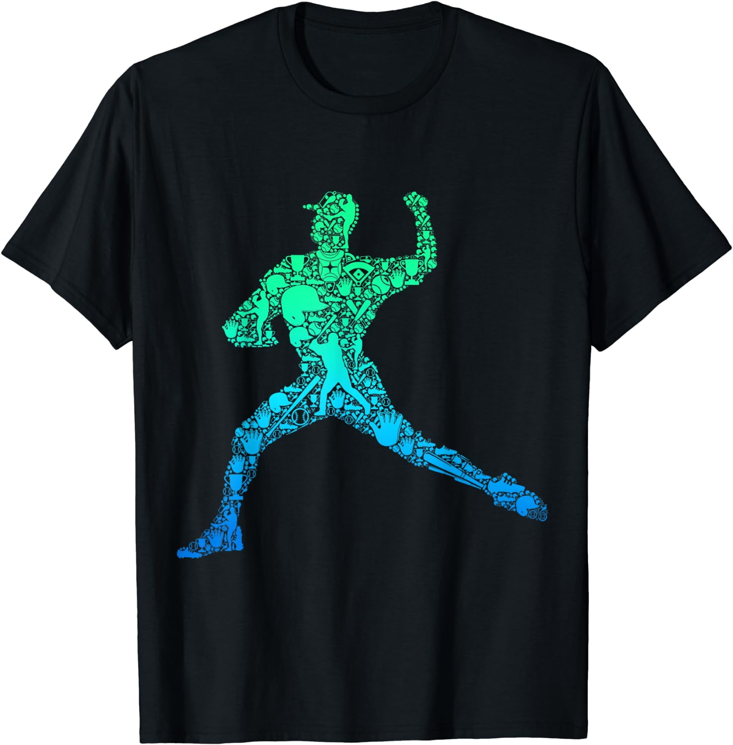 Baseball Pitcher Player Youth Men Kids Boys T-Shirt - Walmart.com