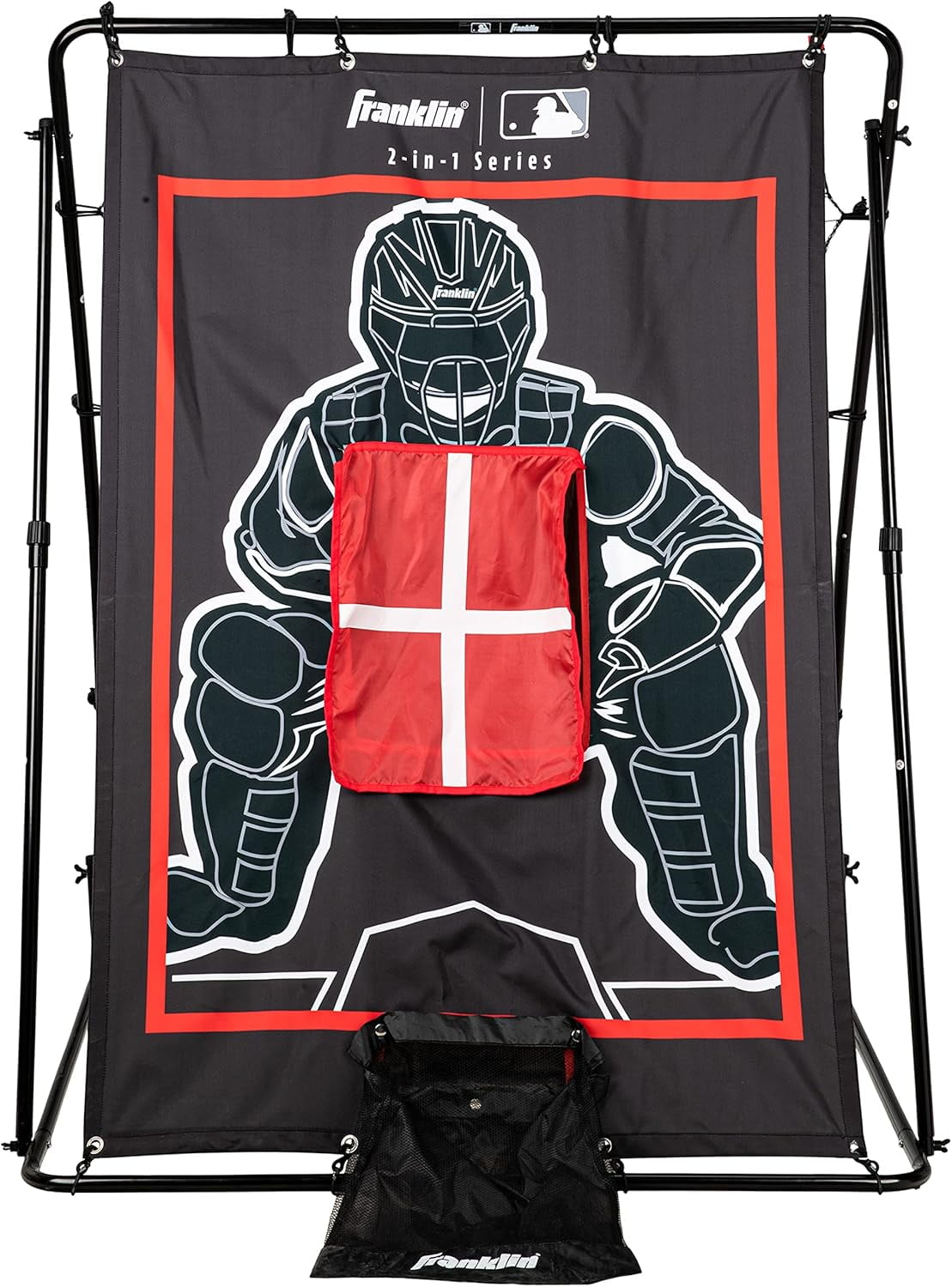 Baseball Pitching Target and Rebounder Net - 2-in-1 Pitch Trainer and ...