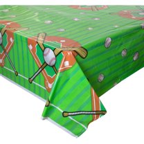 Baseball Plastic Party Tablecloth, 84 x 54in - Walmart.com