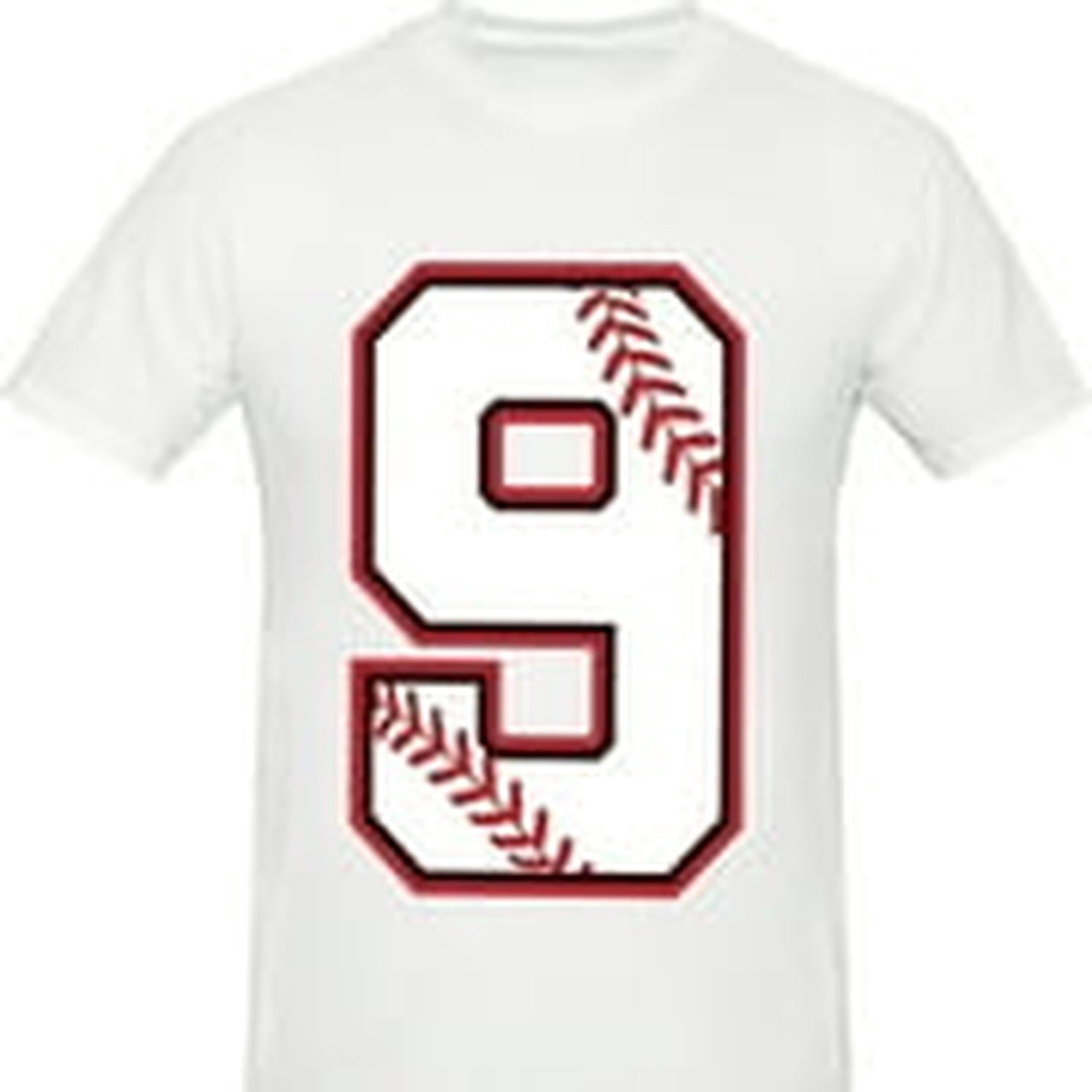 Baseball Player 9 Years Old Ninth Birthday Party T-SHirt, Gift Game ...