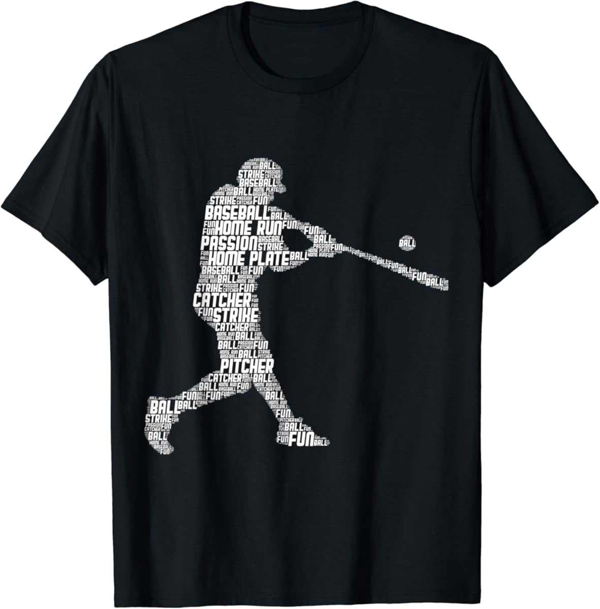 Baseball Player Batter Youth Men Unisex Men Women T-Shirt S-5XL Best ...