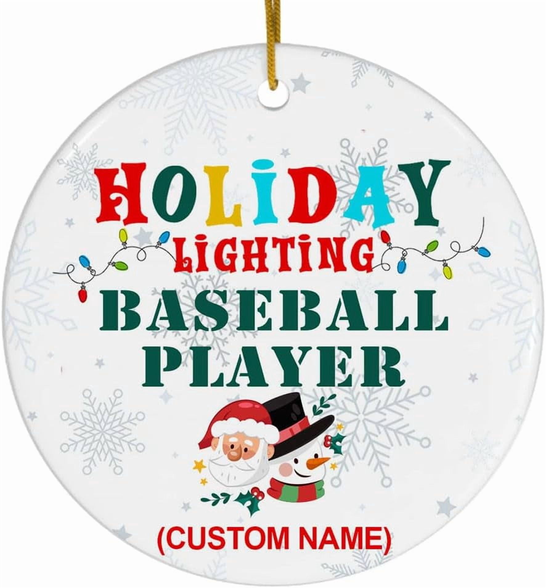 Baseball Player Christmas Ornaments 2025 for Women Friendship ...