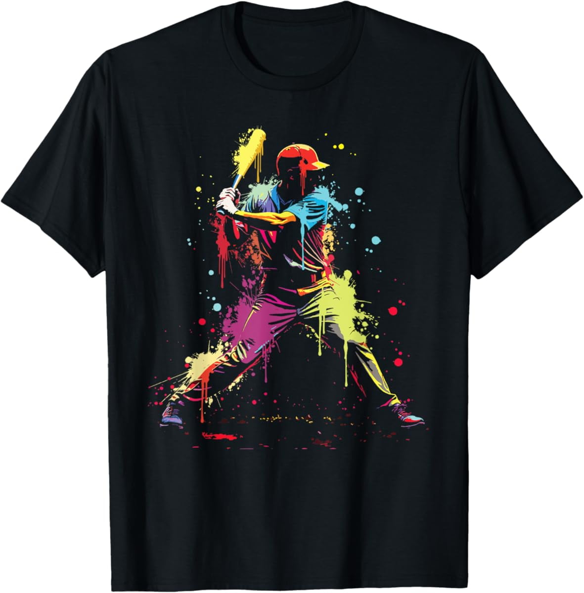 Baseball Player Drip Ice Cream Dripping Baseball Game Day Unisex Men ...