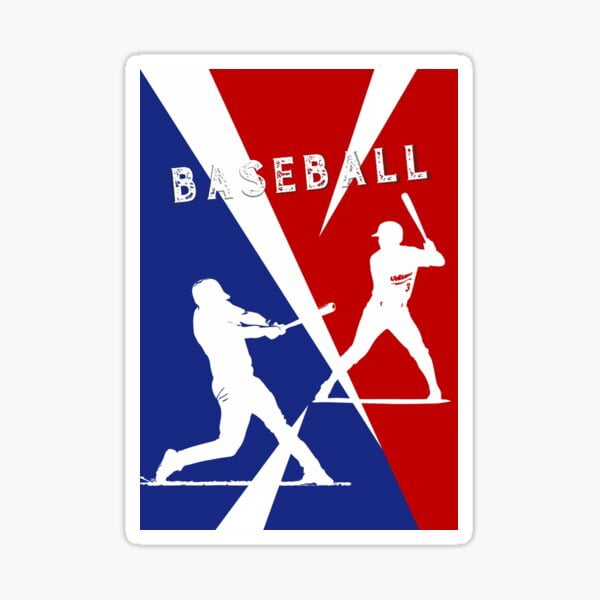 Baseball Player, Dual Color Design Sticker Baseball Sticker, Football ...