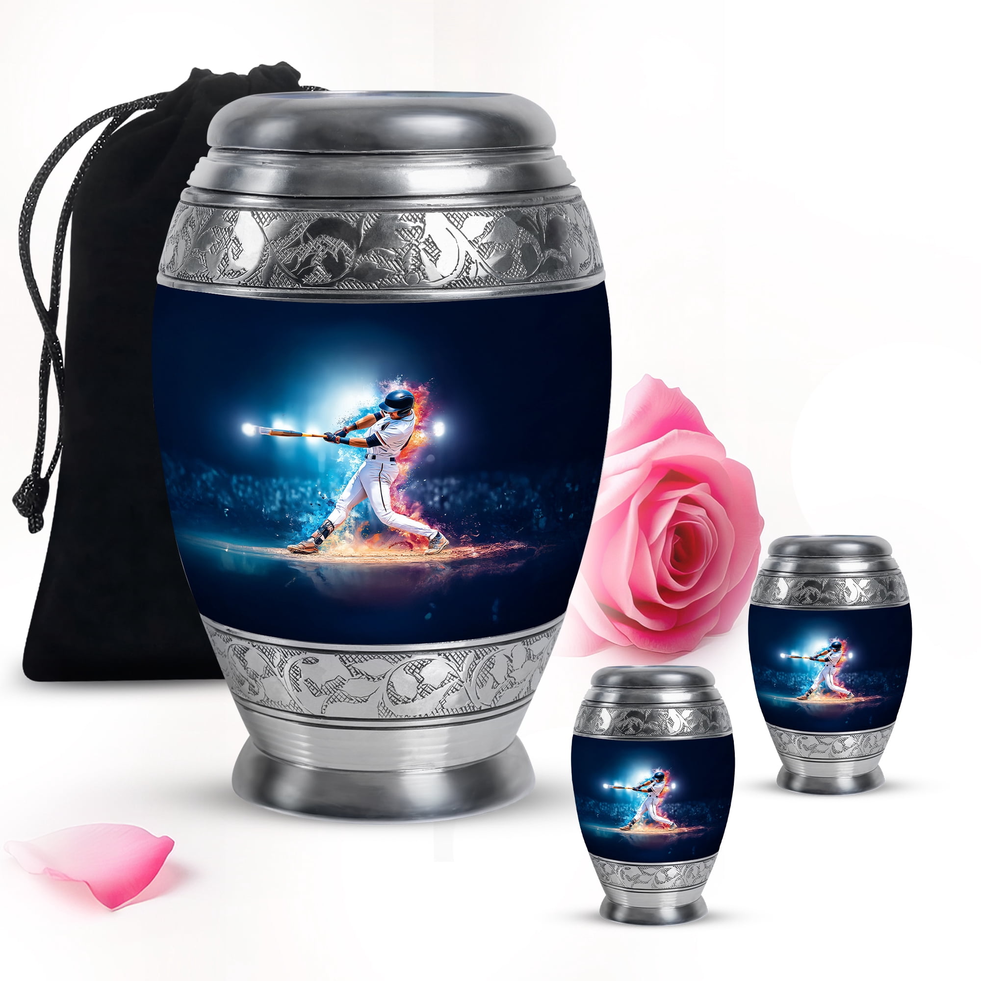 Baseball Player Large Memorial Urns For Human Ashes Adult Man & Female ...