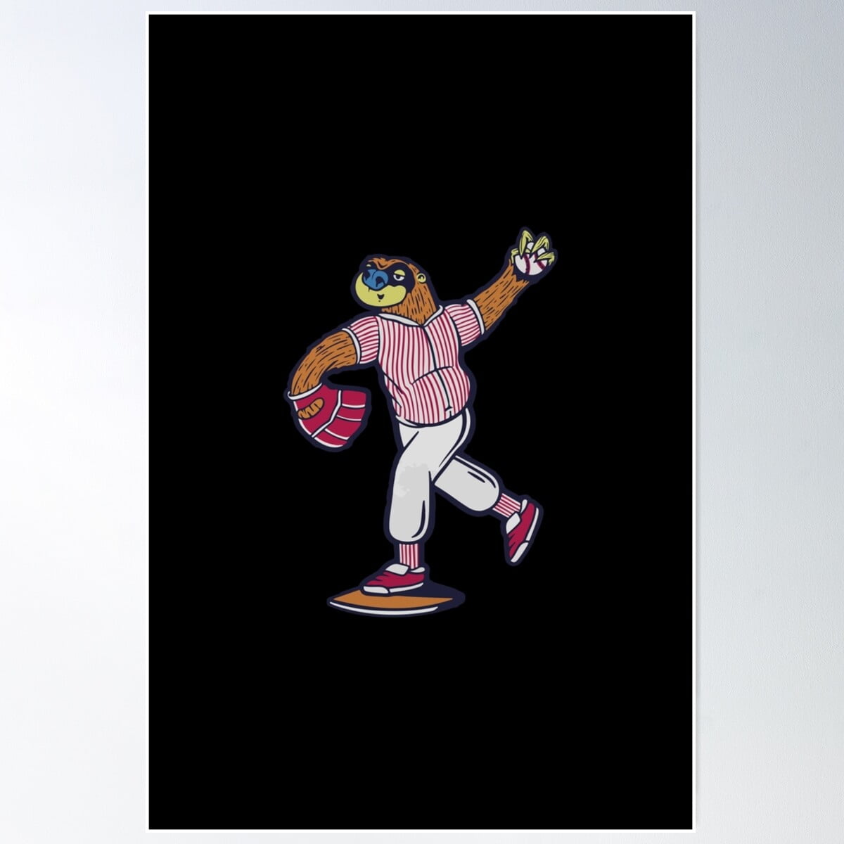 Baseball Player Poster Wall Art, Modern Wall Decor For Living Room ...