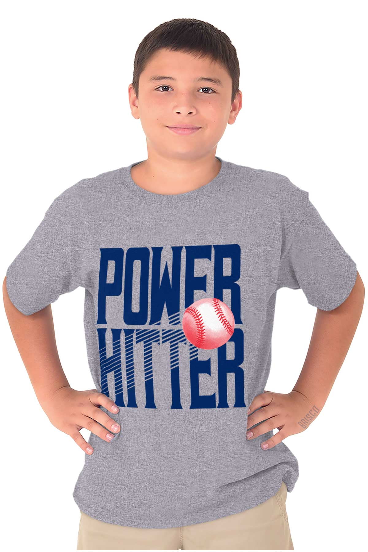 Baseball Player Power Hitter Fan Boys Kids T Shirt Tees Tops Teen ...
