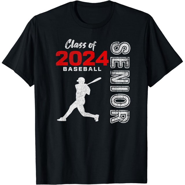 Baseball Player Senior Class of 2024 - Graduation 2024 T-Shirt ...