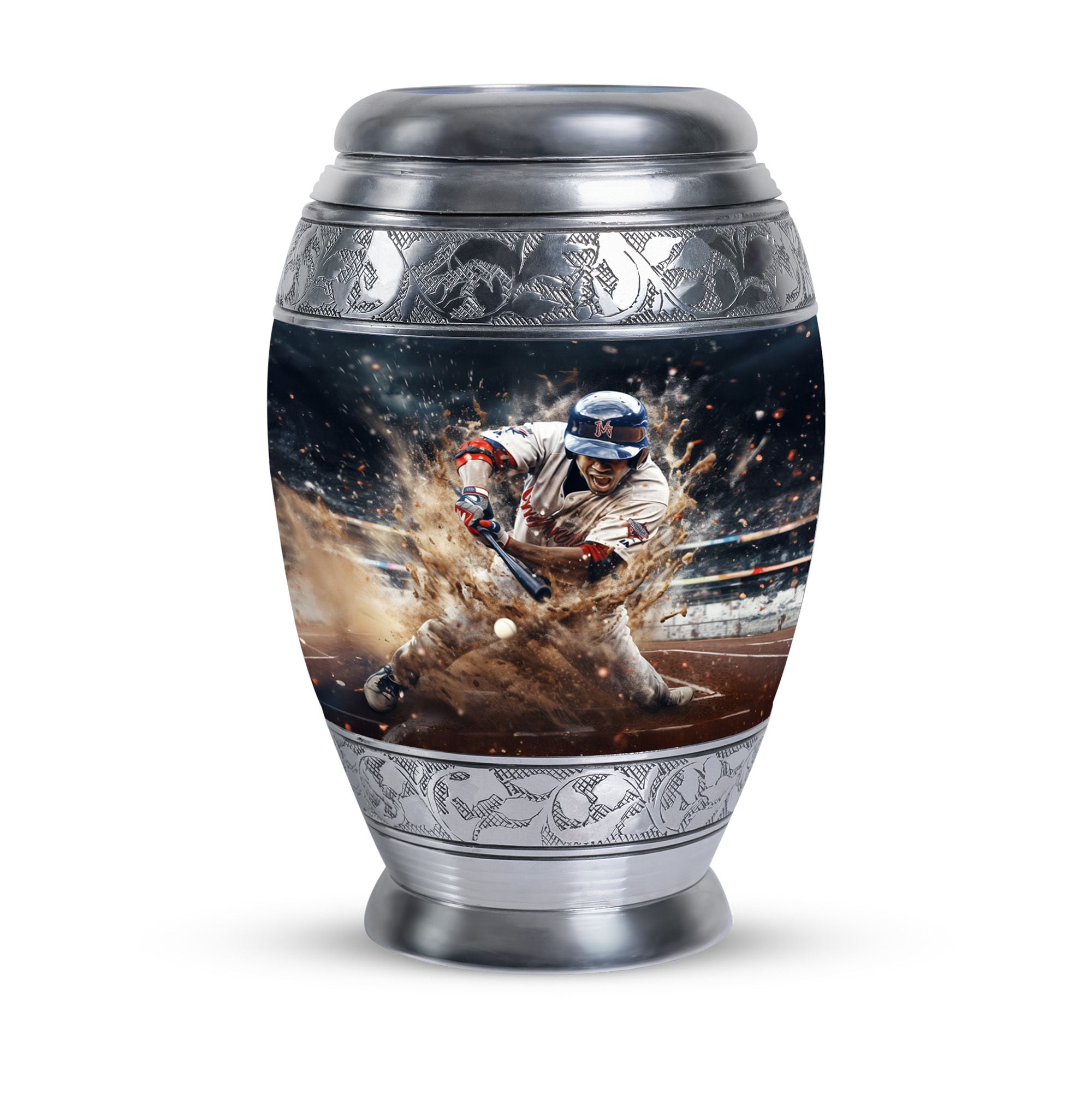 Baseball Player Sliding Into Base - Cremation Urn Human Ashes - Ashes ...