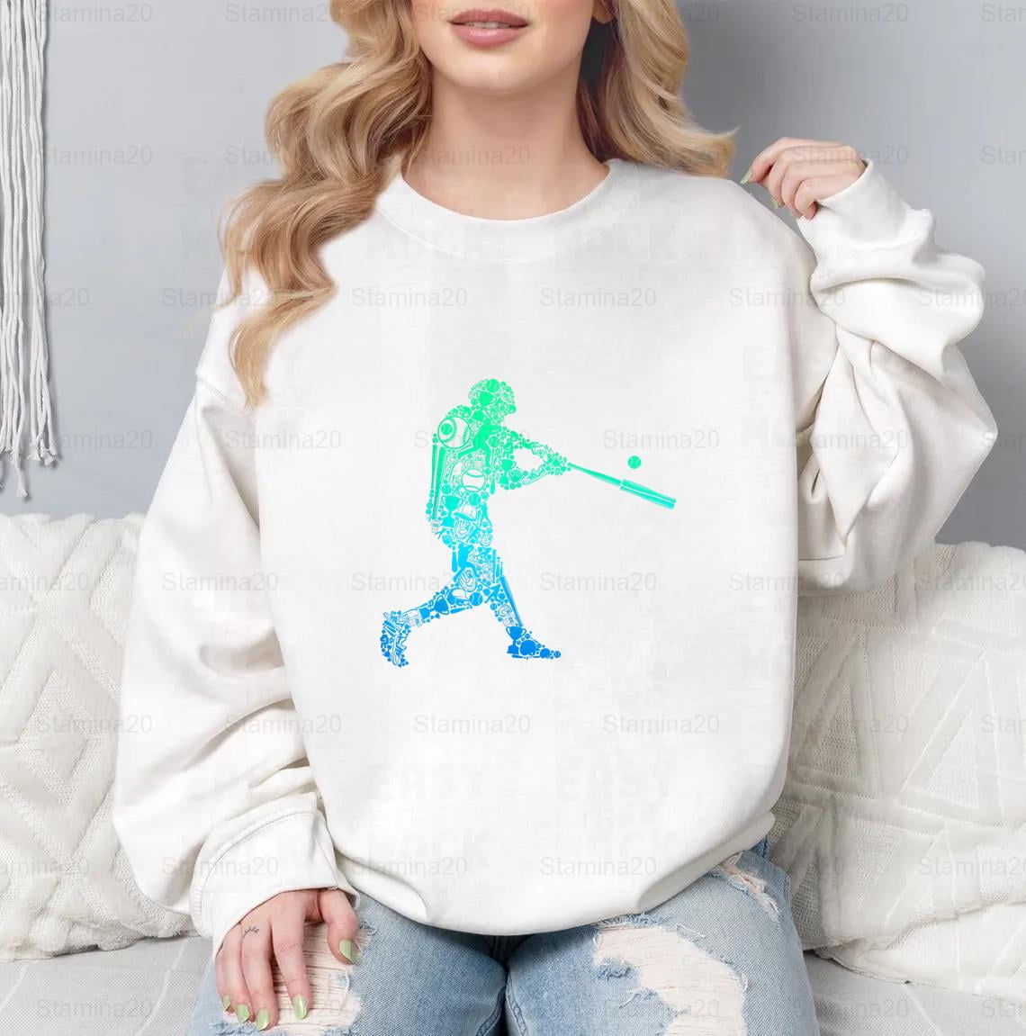 Baseball Player Sweatshirt for Youth and Adult Fans, for men & women ...