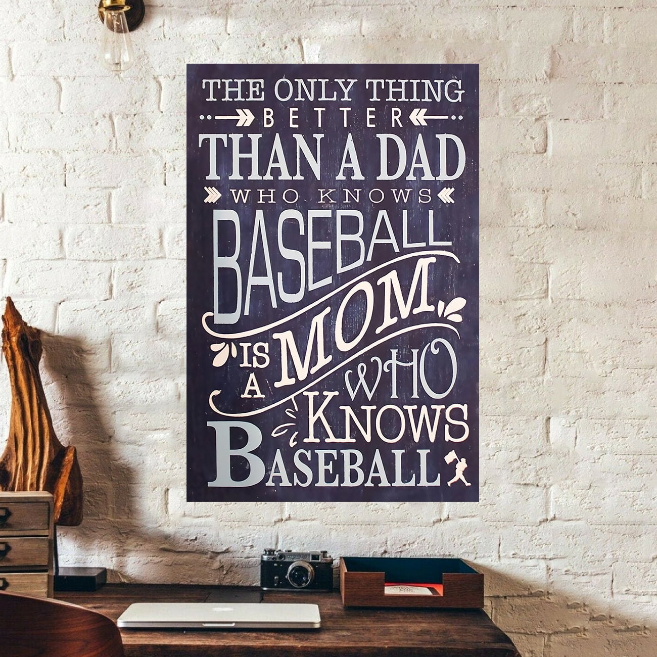 Baseball Players A Mom Who Knows Baseball Poster Baseball Poster Gift ...