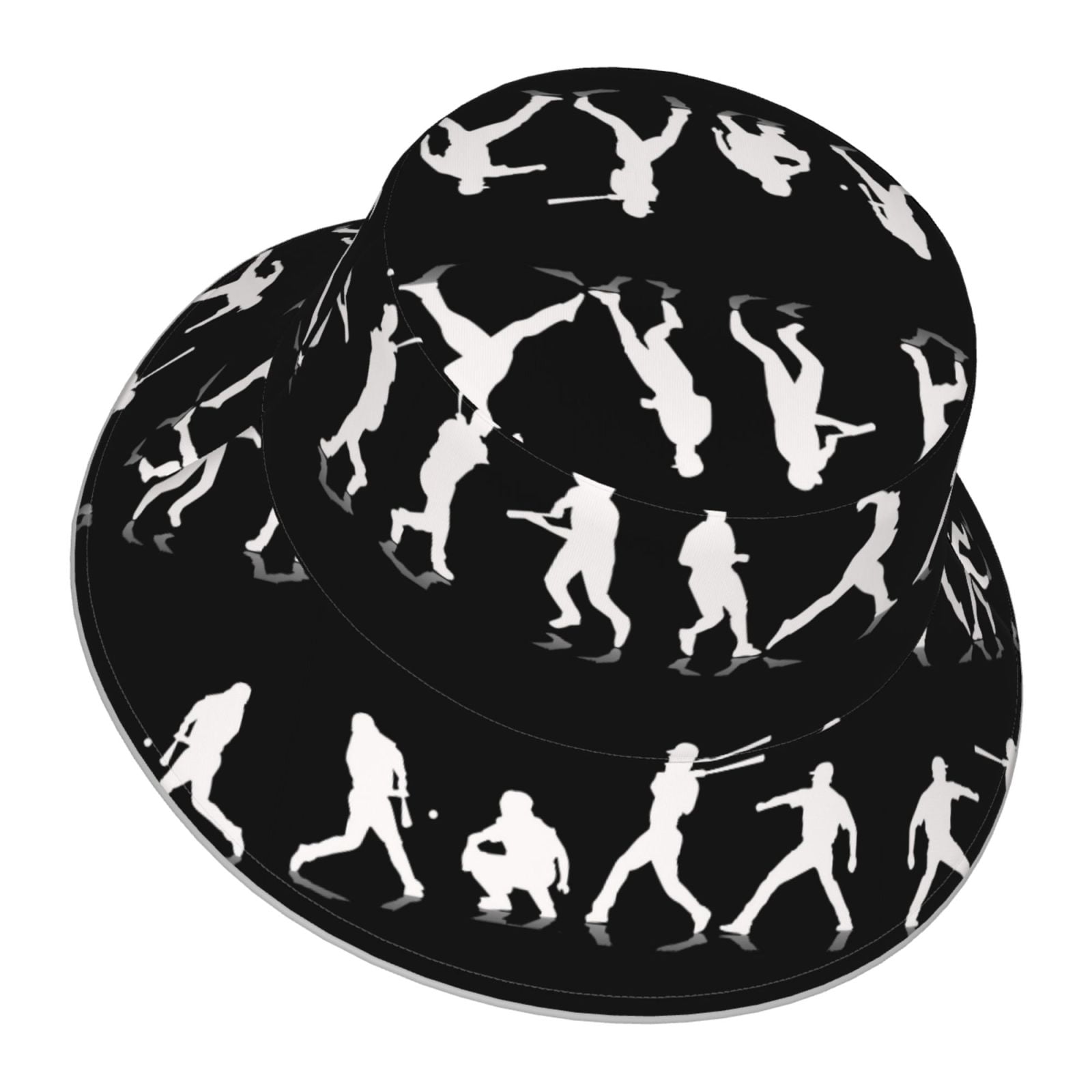 Baseball Players Bucket Hat Stripe Beach Fisherman Hats For Women Men ...