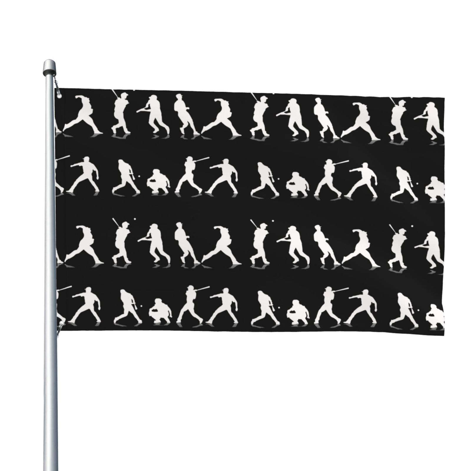 Baseball Players Flag 4x6 Ft Big Flag For Outdoor Indoor Office ...
