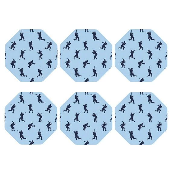 Baseball Players Leather Coasters for Drinks Perfect for Living Room ...