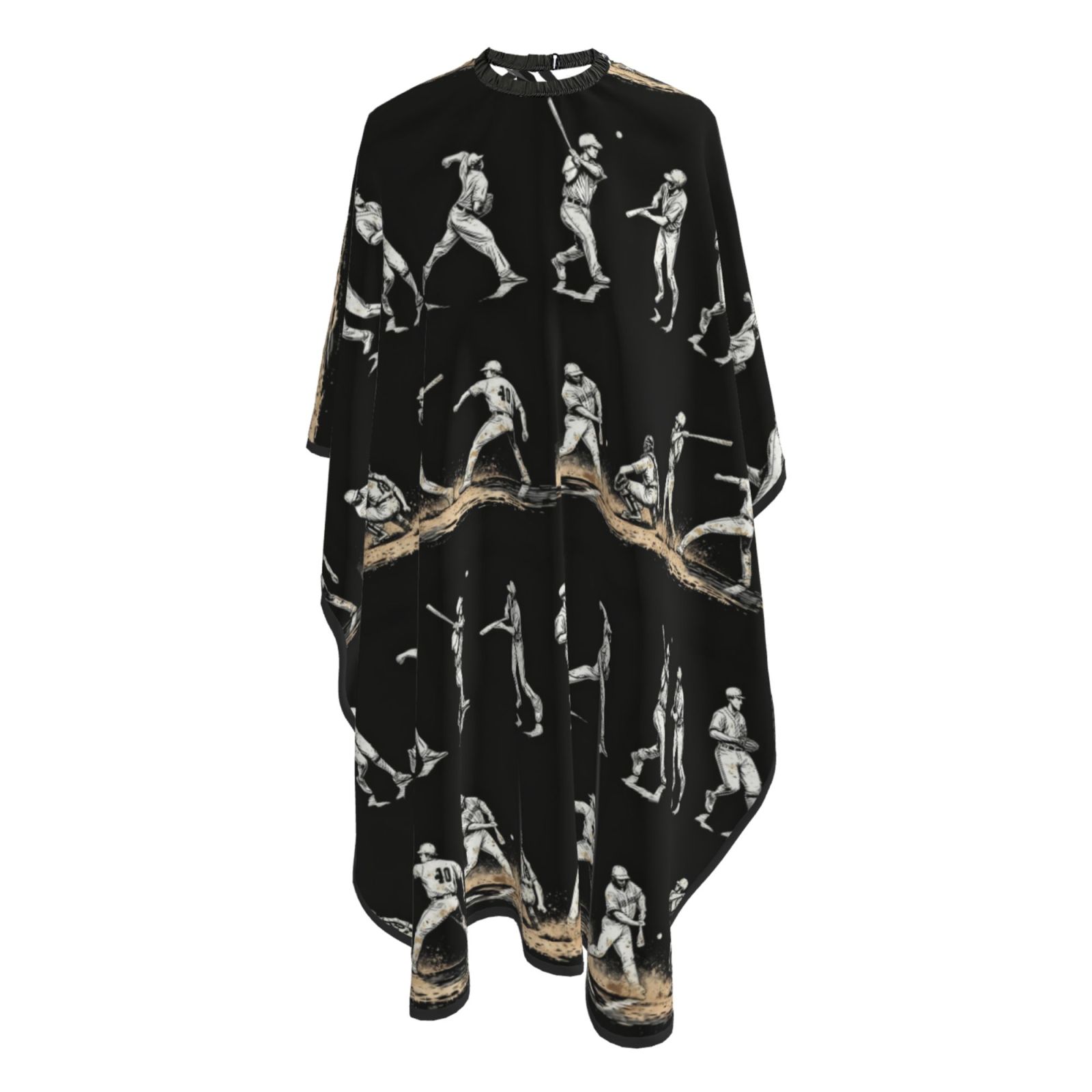 Baseball Players Print Barber Cape 66"x55" Salon Hair Cutting Haircut ...