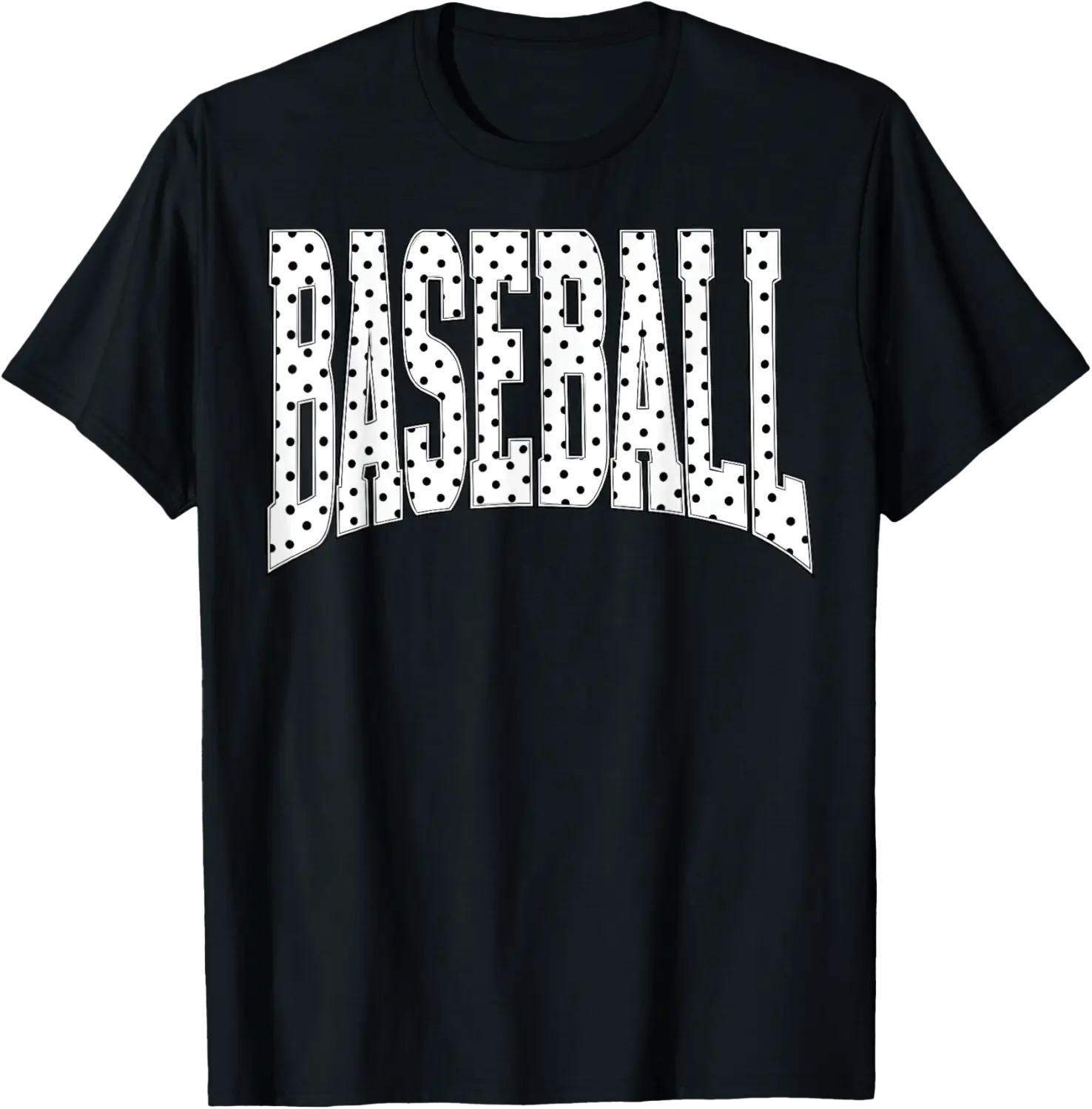 Baseball Polka Dot Team Spirit Baseball Fan Game Day Sports T-Shirt ...