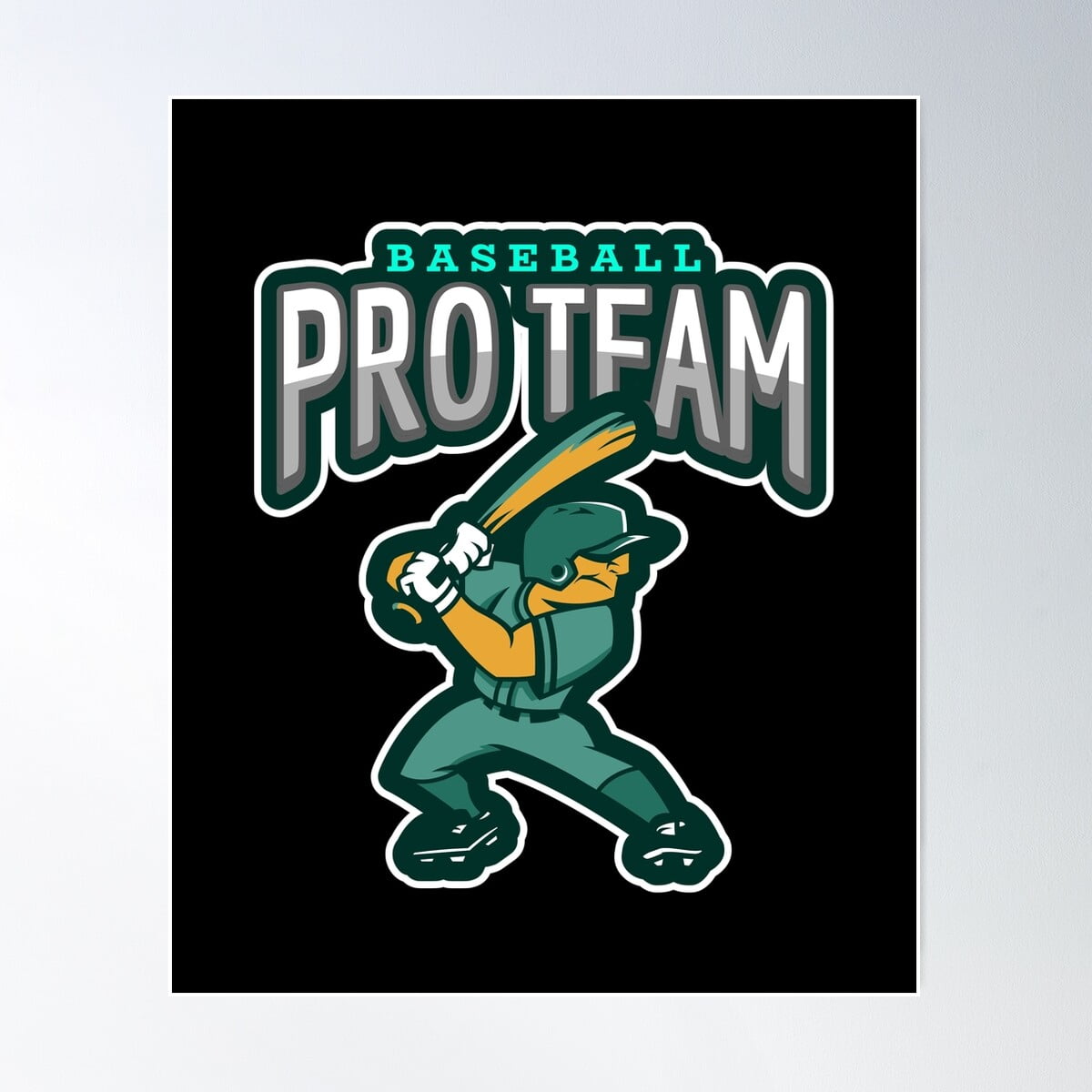 Baseball Pro Team Poster Wall Art, Modern Wall Decor For Living Room ...