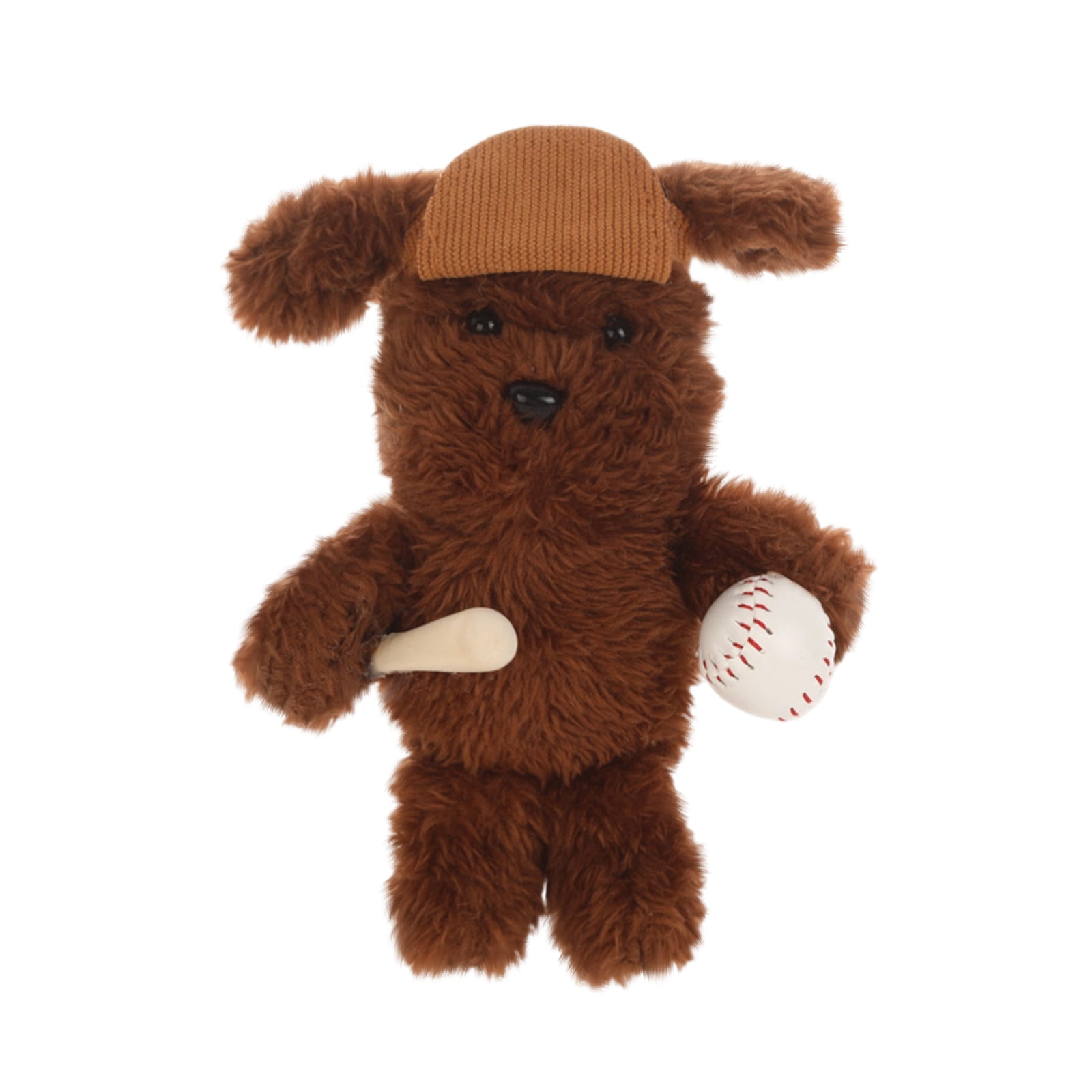 Baseball Puppy Stuffed Animals, Cuddly Fluffy Dog Plush Toys with ...