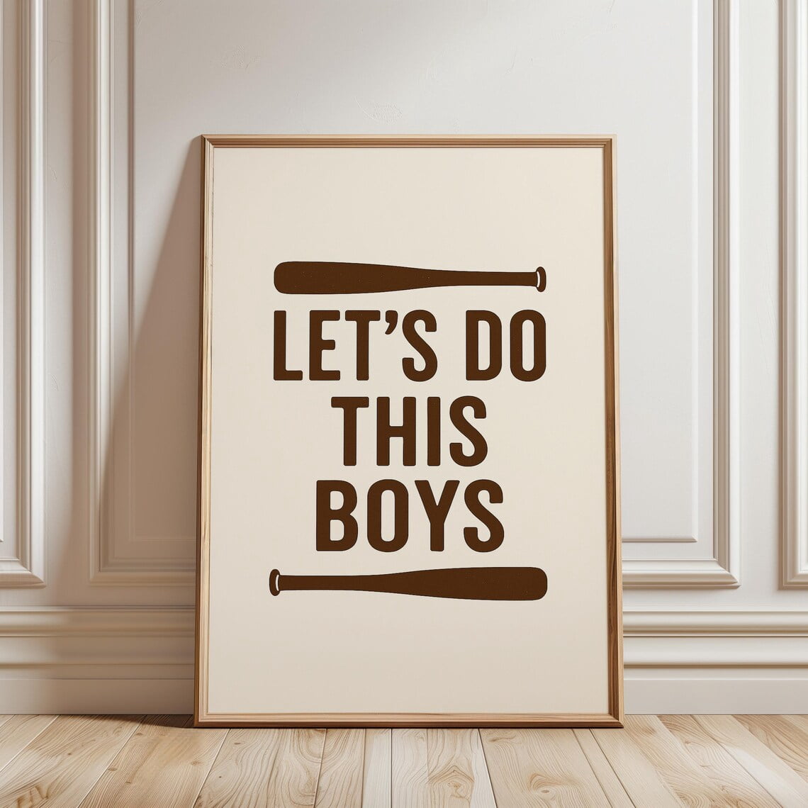 Baseball Quote Print Nursery, Lets Do This Boys Wall Art, Unframed ...