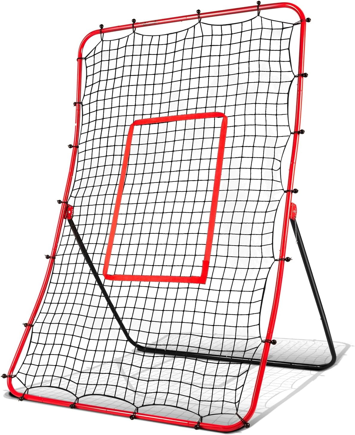 Baseball Rebounder + Pitchback Net, Angle Adjustable Simulate Grounder ...