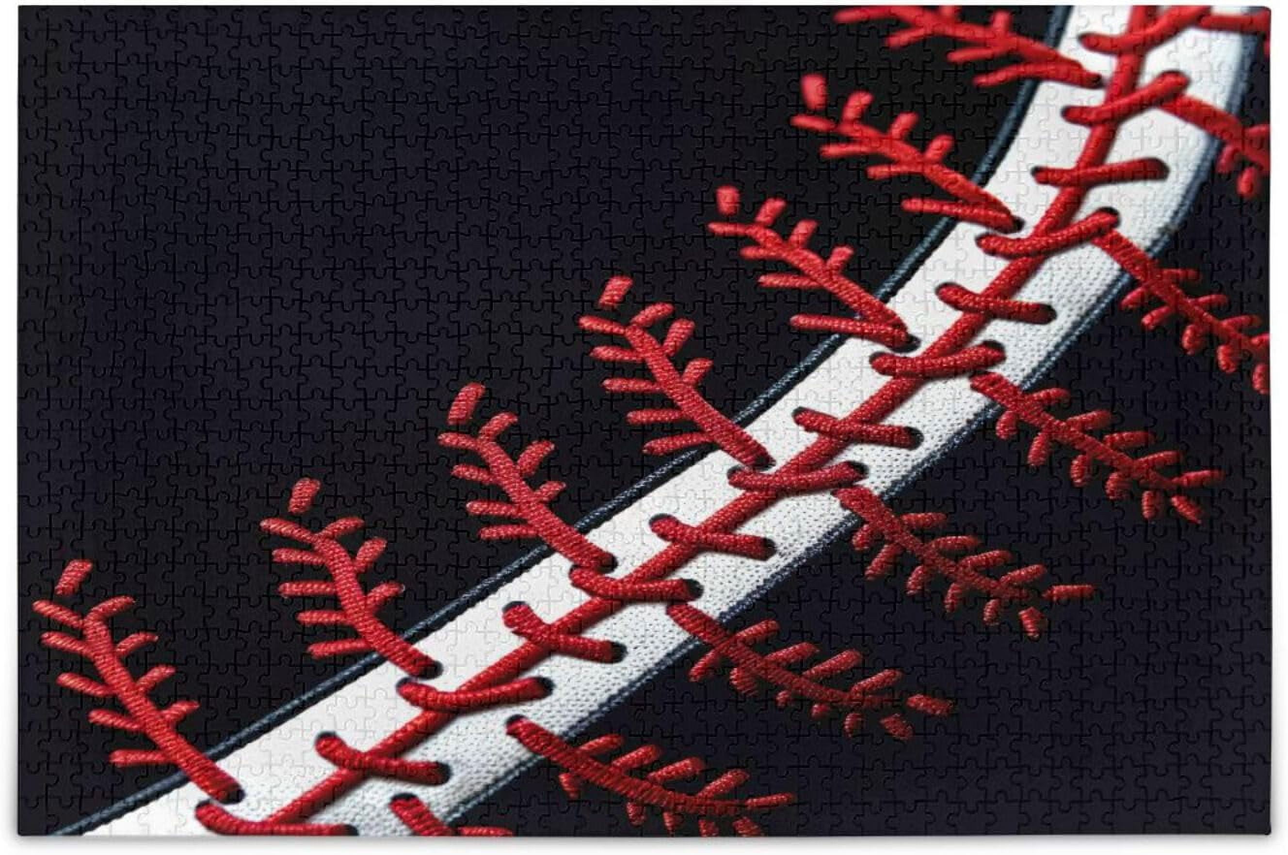 Baseball Red Stripe Jigsaw Puzzles for Adults 1000 Pieces ...