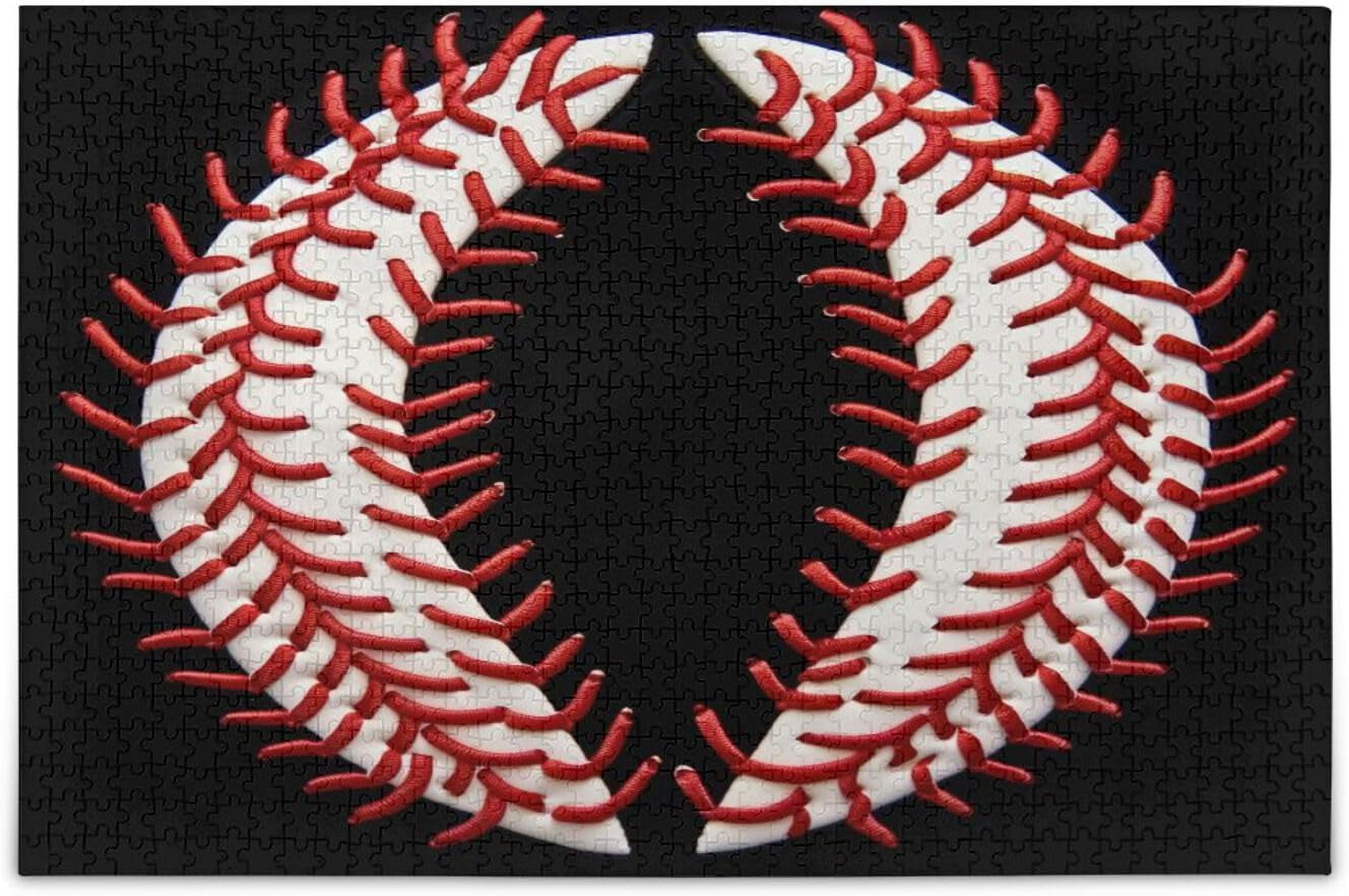 Baseball Red Stripe Jigsaw Puzzles for Adults 500 Pieces, Decompression ...